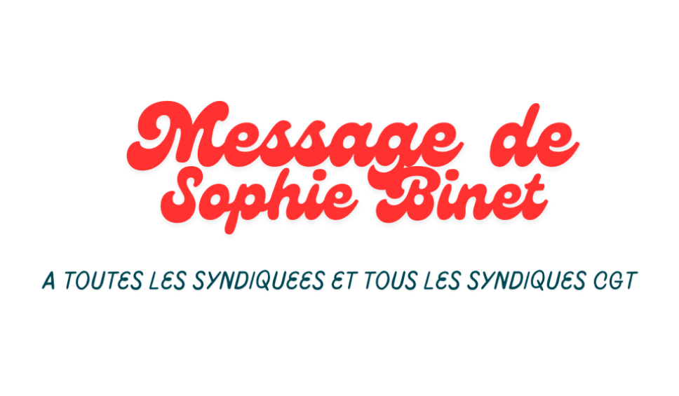 VOEUX DE SOPHIE BINET | CGT Hérault
